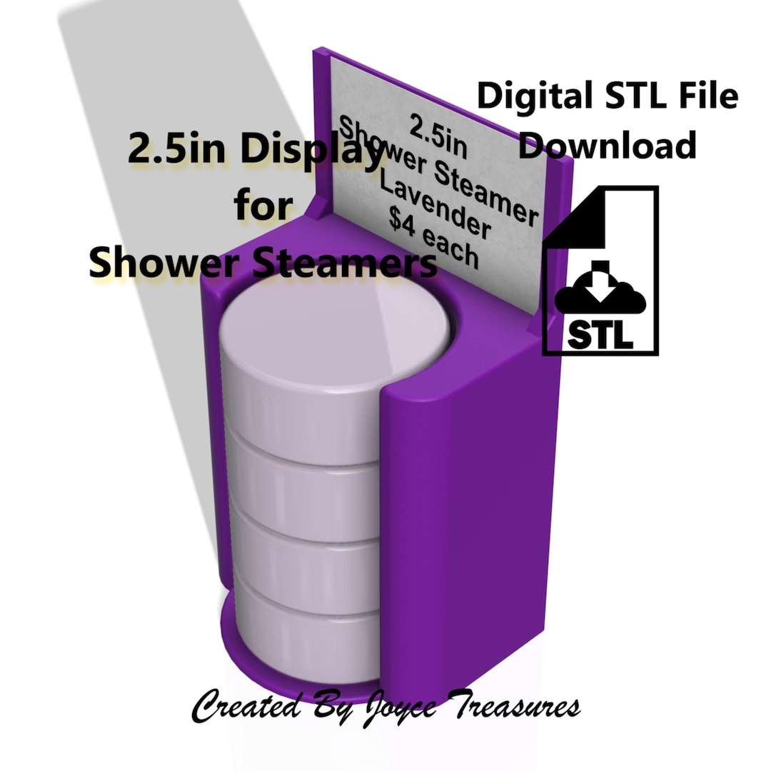 STL File Shower Steamer Display for 2.5in Shower Steamers, Shower ...