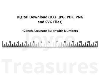 30 Cm Accurate Ruler With Numbers Lines up DXF Jpg Png | Etsy