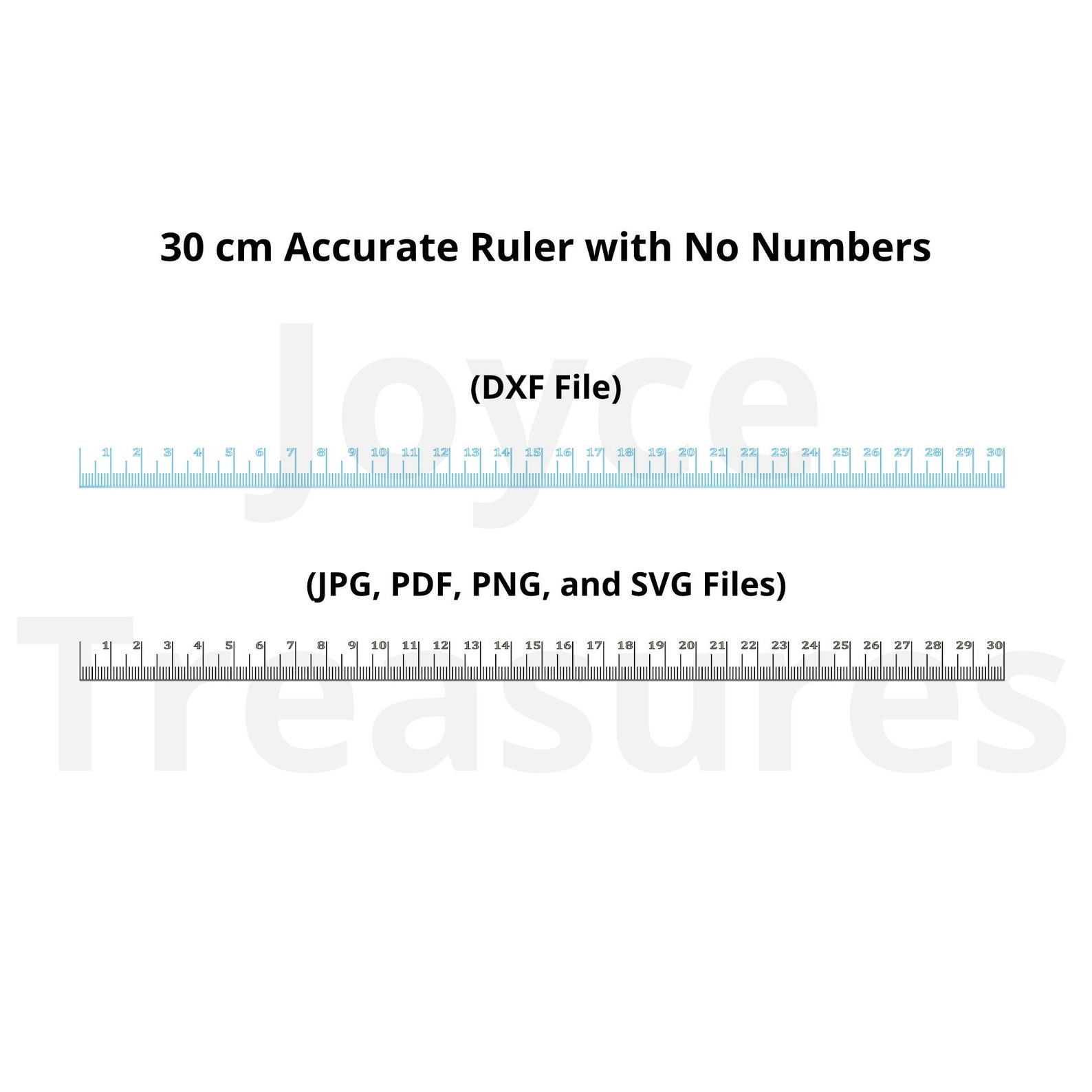 30 Cm Accurate Ruler With Numbers Lines up DXF Jpg Png | Etsy
