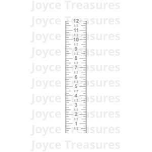 12 Inch Accurate Ruler Rain Gauge (DXF, Jpg, Png, SVG and PDF Files ...