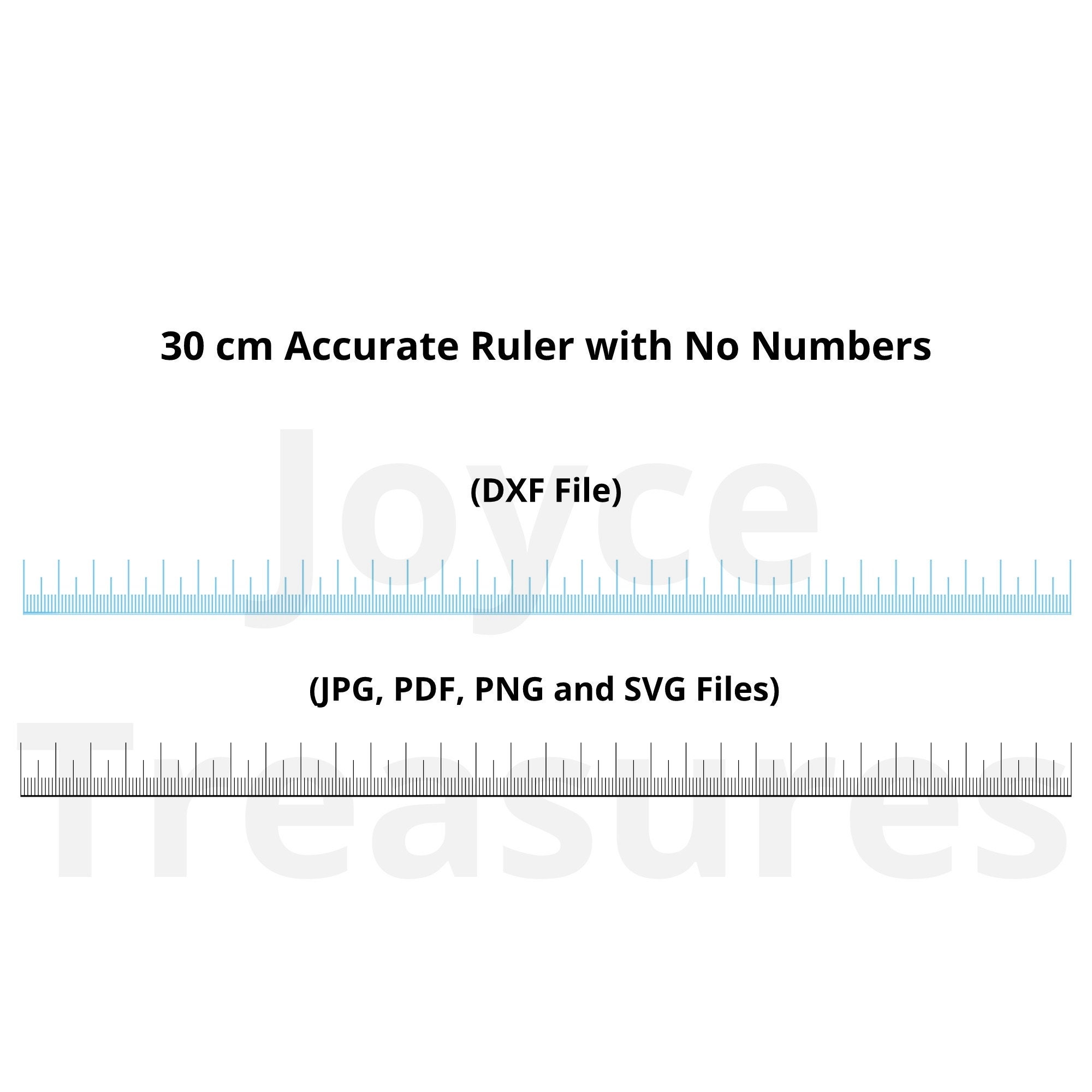 30 Cm Accurate Ruler DXF Jpg Png SVG and PDF Files - Etsy