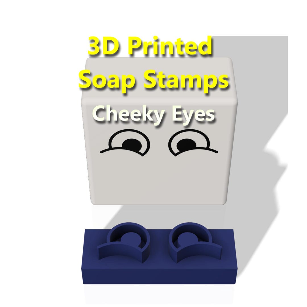 Soap Stamp Cheeky Eyes Soap Stamp, Eyes Polymer Clay Stamp, Eyes Clay ...