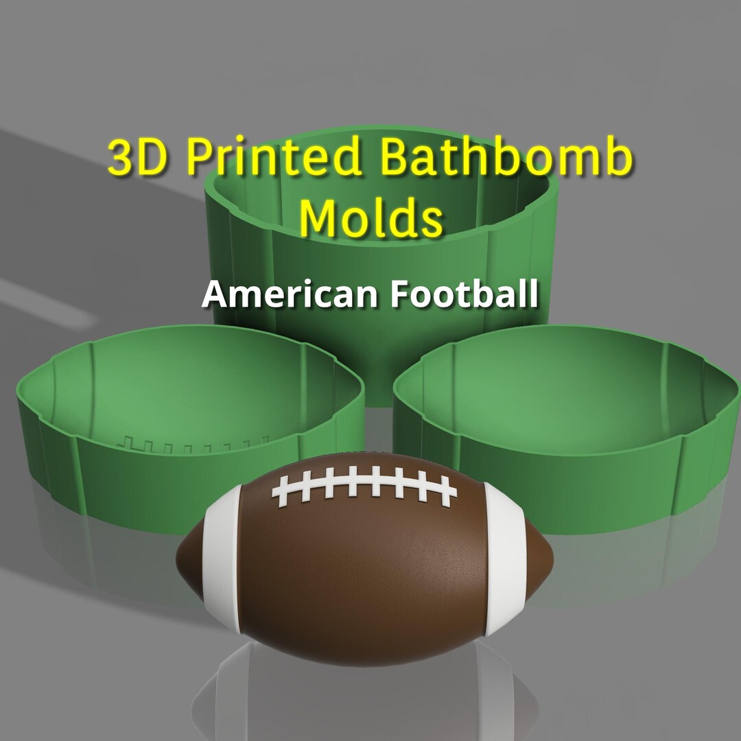 4in American Football Bath Bomb Mold (3 Piece) - Etsy