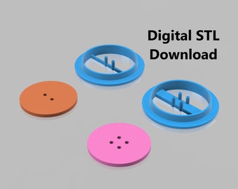 Button Stl File - Etsy