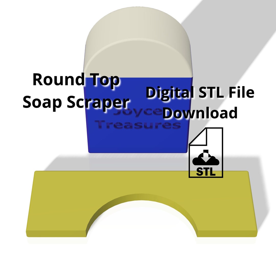 STL File 2in Round Top Soap Scraper, Round Soap Top Shaper, Round Soap ...