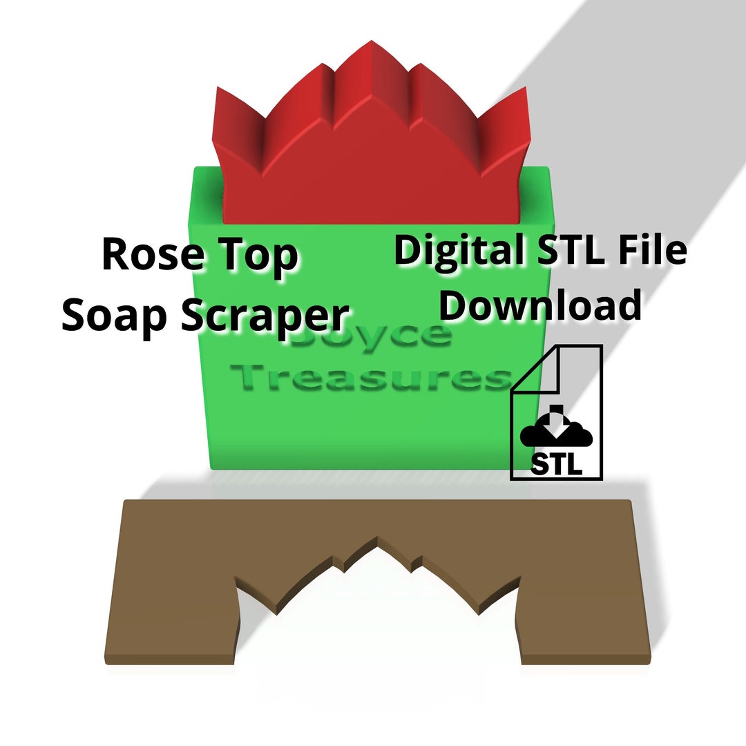 Rose Soap Top Scraper STL File for 4in Molds (digital Download) - Etsy