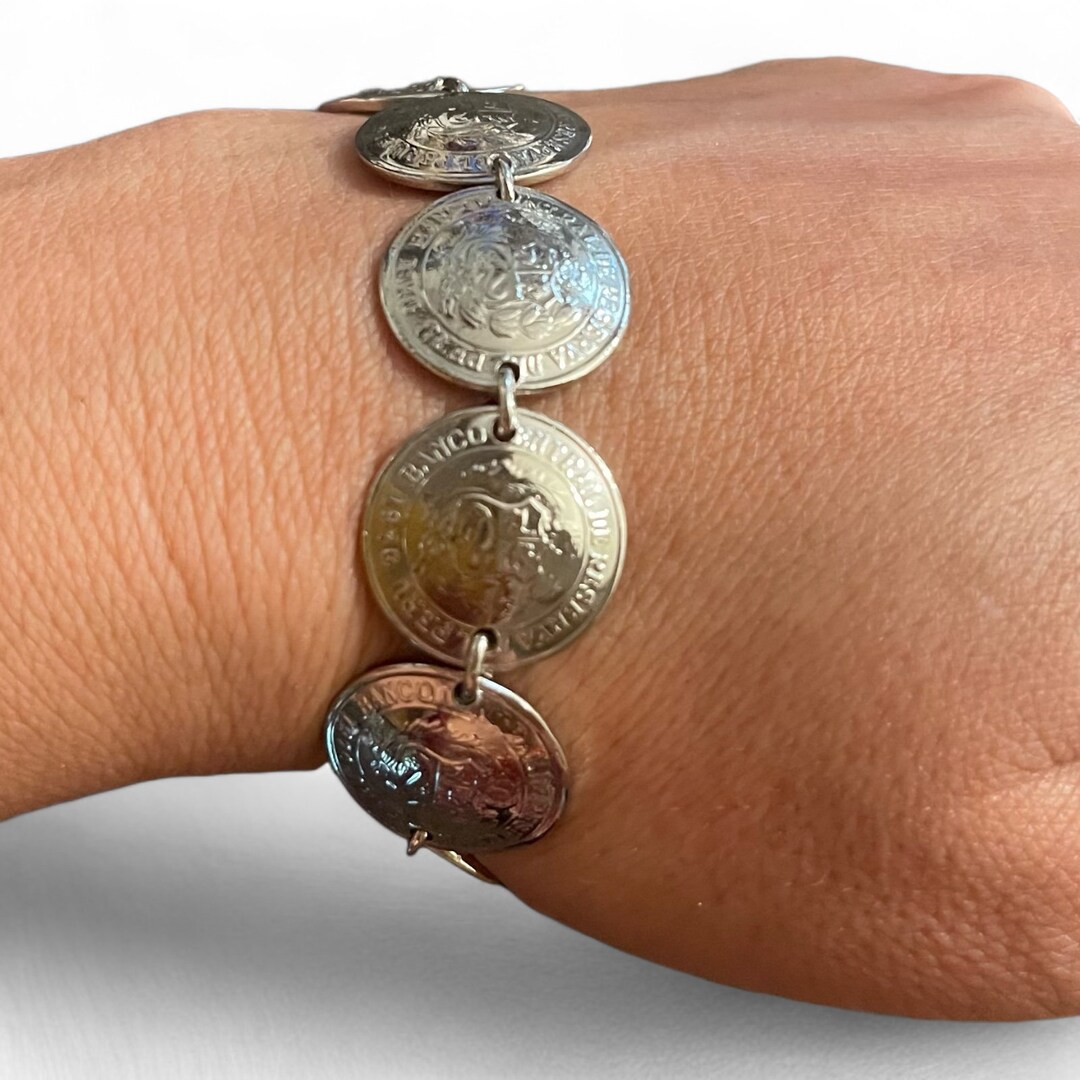 Peruvian Coin Bracelet - Etsy
