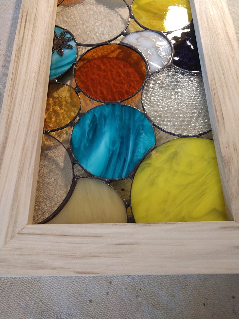 Round and Round Stained Glass Circles Window Hanging - Etsy