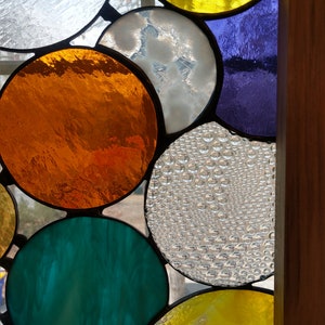 Round and Round, Stained Glass Circles, Window Hanging - Etsy