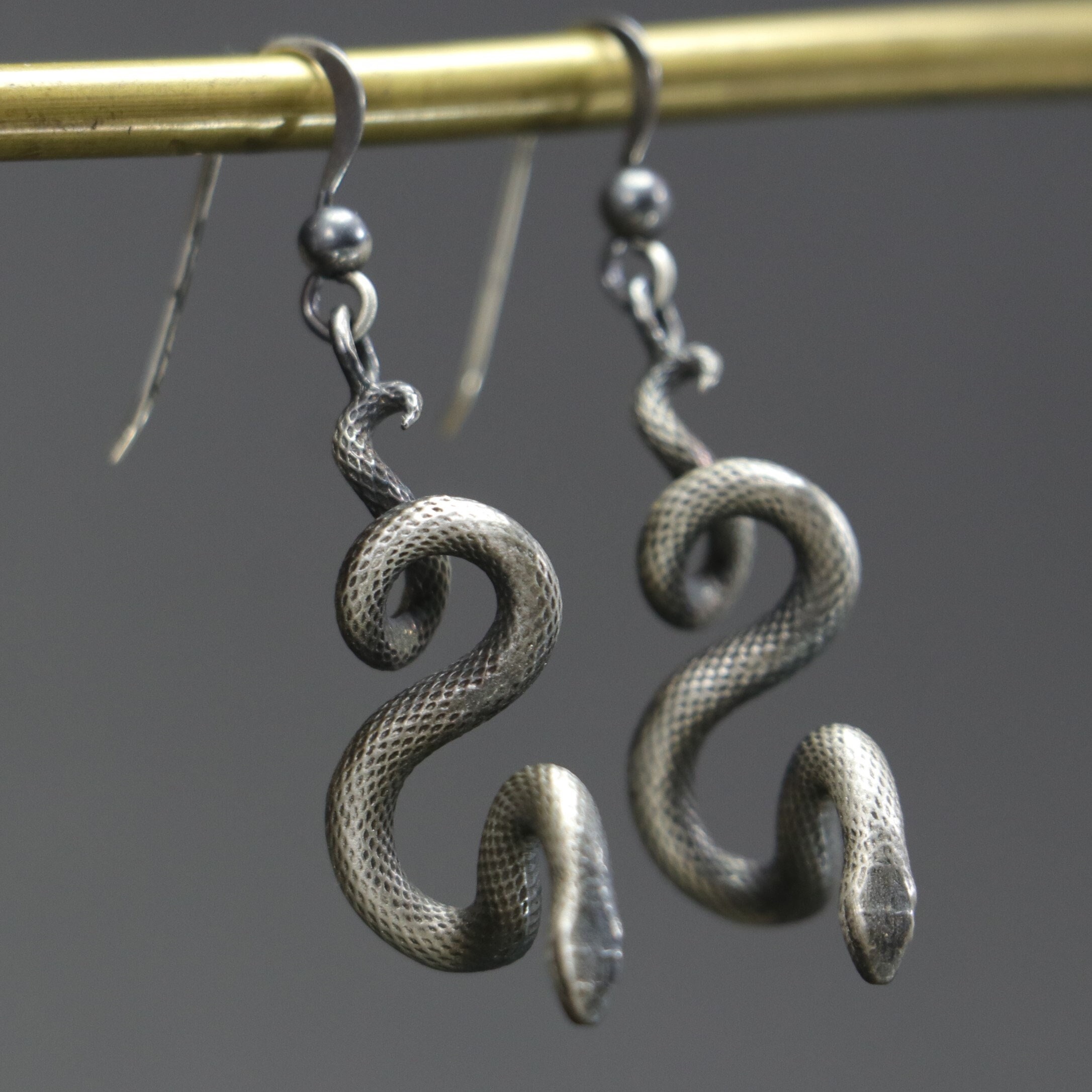 Snake Earring Snake Jewelry Set Snake Pendant Snake Charm | Etsy