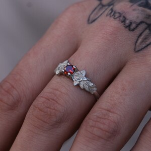 Emerald Solitaire Ring, Daily Minimalist Ring, Vintage Emerald ...