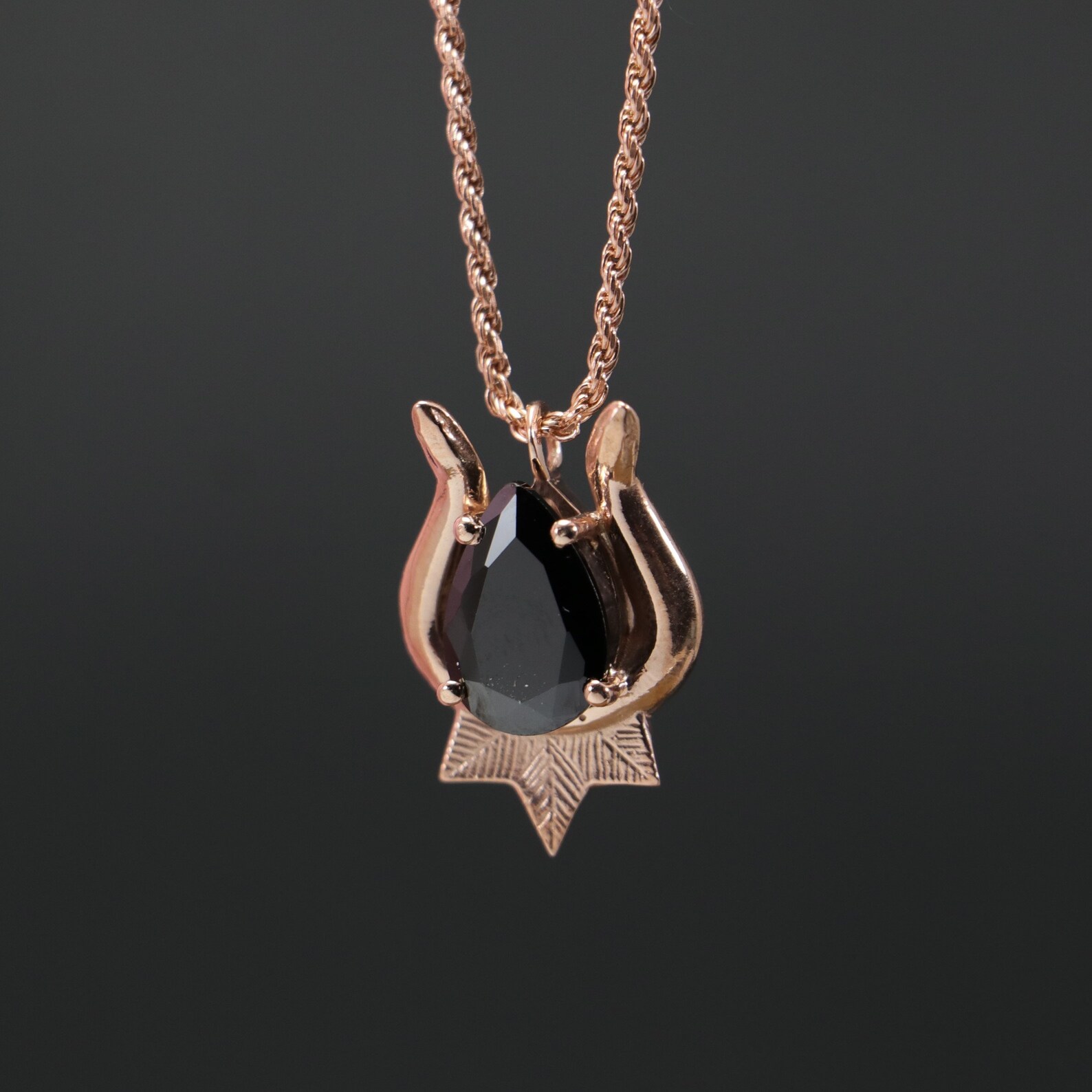 Rose Gold Snake Necklace Onyx Snake Pendant Onyx Jewelry - Etsy