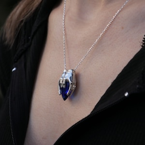 Gold Plated Garnet Hand 925K Silver Pendant, 925 Silver Gold Plated ...