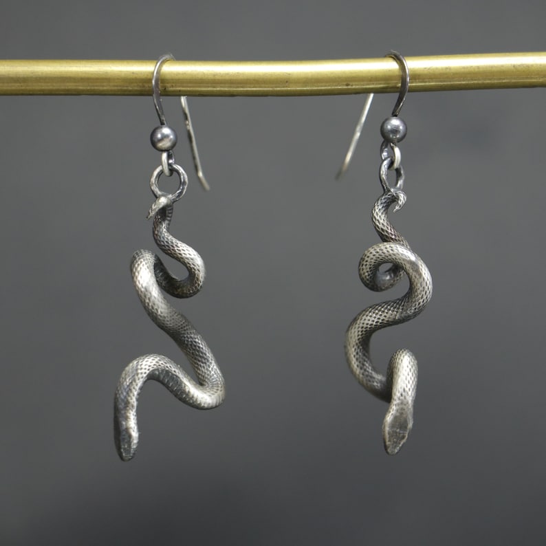 Snake Earring Snake Jewelry Set Snake Pendant Snake Charm | Etsy