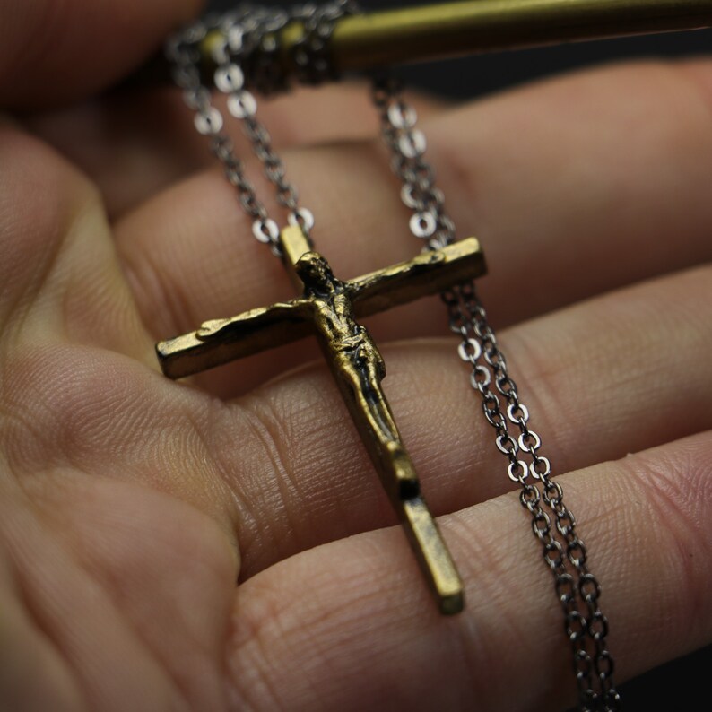 Jesus Silver Charm Necklace Necklace With Jesus Religious - Etsy