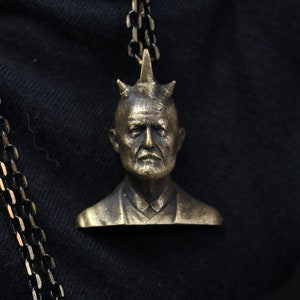Sigmund Freud Necklace, Bronze Necklace, Gift for Neurologist, Gift for ...