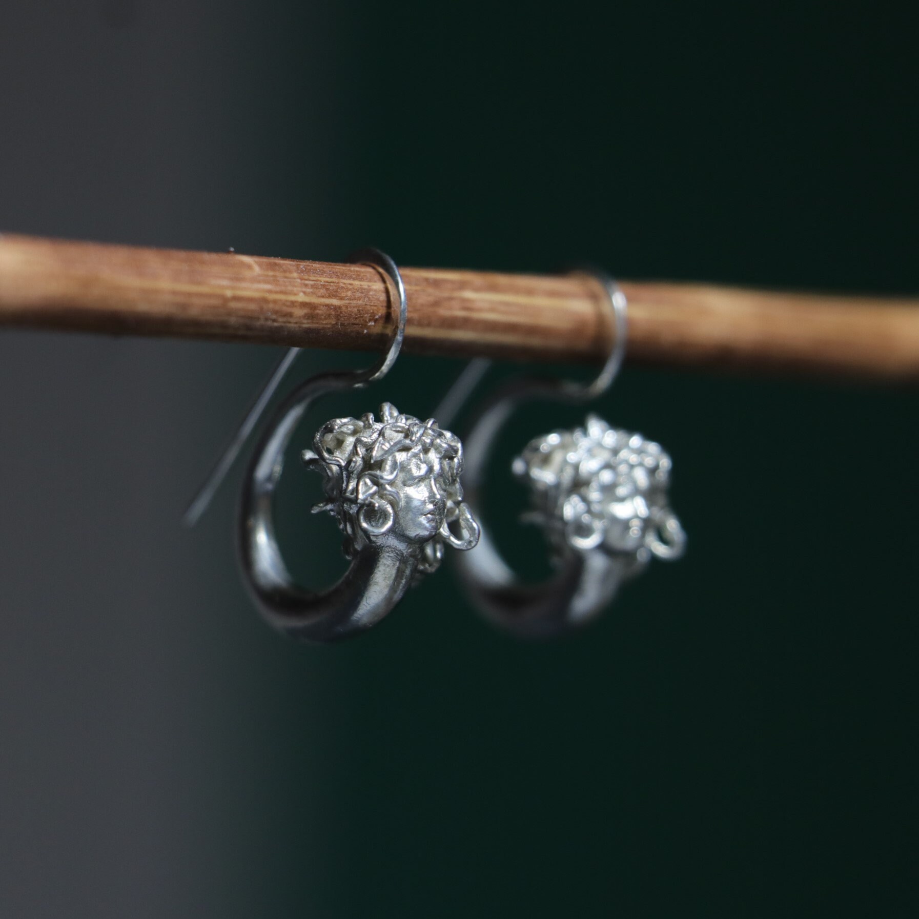 Medusa Earring 925 Silver, Witch Medusa Jewelry, Snake Jewelry ...