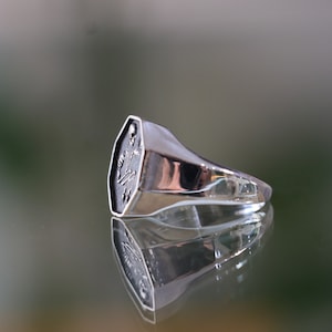 925 Silver Memento Mori Ring, Dead Man Ring, Gothic Ring. Grave Ring ...