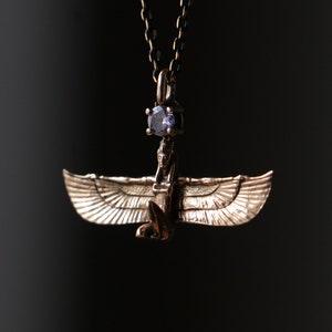 Goddess Isis Pendant, Ancient Mythology Jewelry, Egyptian Necklace ...
