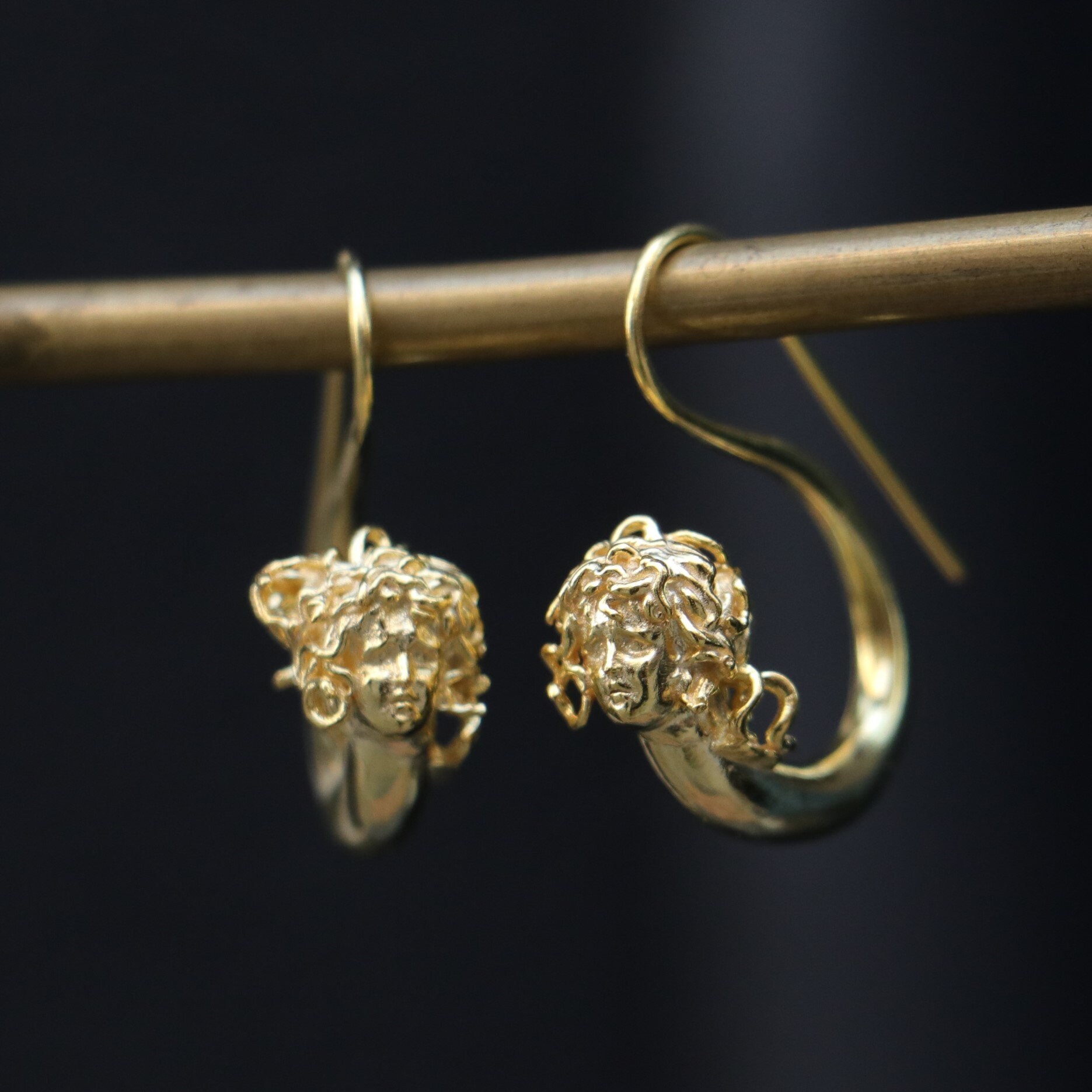 Medusa Earring 925 Silver, Witch Medusa Jewelry, Snake Jewelry ...