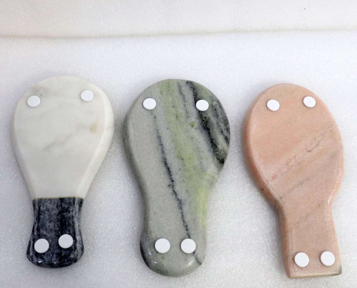 Marble Spoon Holder Marble Spoon Rest in Pink Black & | Etsy