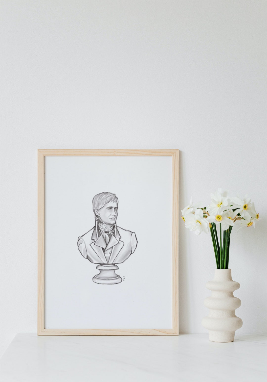 Pride and Prejudice | Mr Darcy Bust Print. - Etsy
