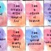 Christian Affirmation Postcards, I AM Christian Cards, Encouragement ...
