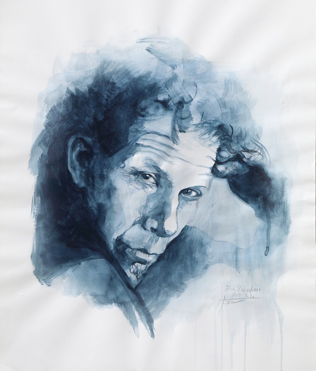 Printable Wall Art, Tom Waits, Printable, Art,blue Valentine, Blue ...