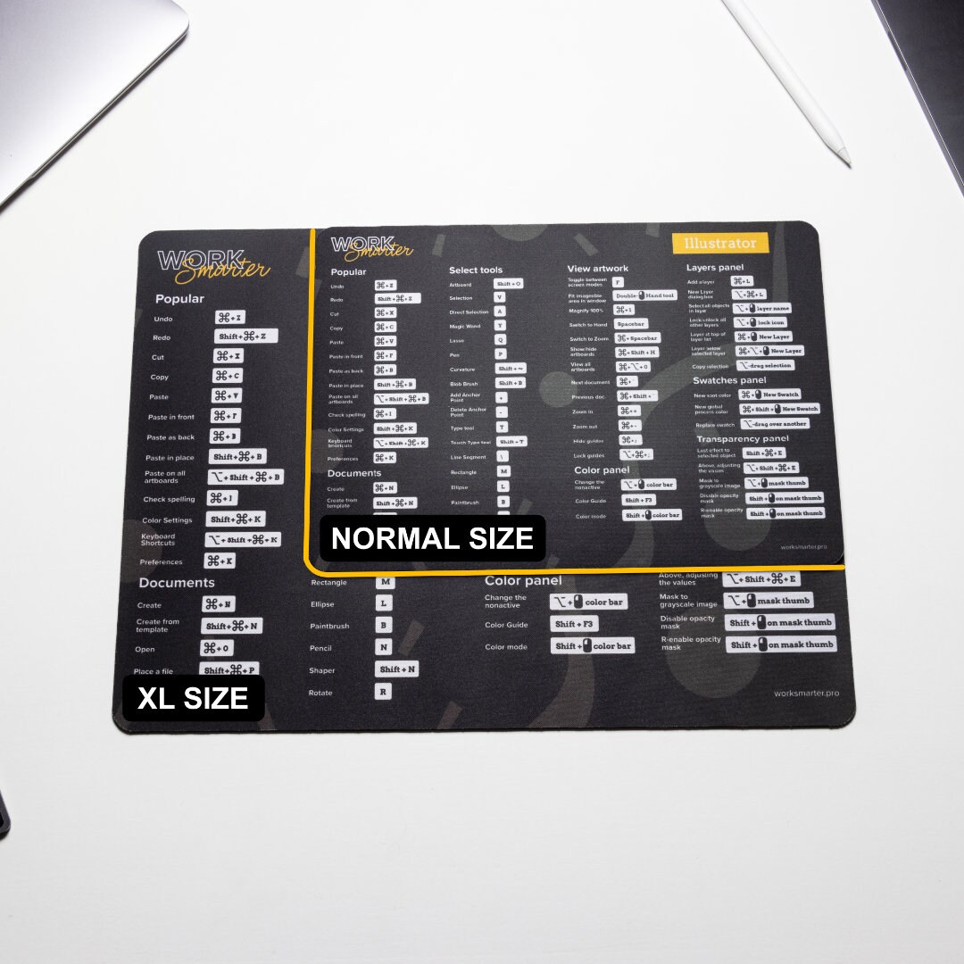 Adobe Illustrator Shortcut Mousepad - Etsy
