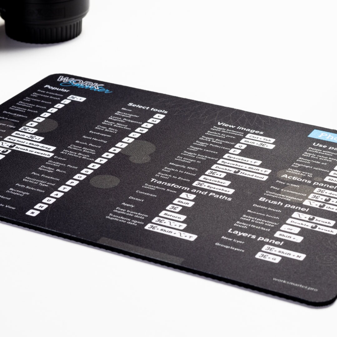 Adobe Photoshop Shortcut Mousepad - Etsy