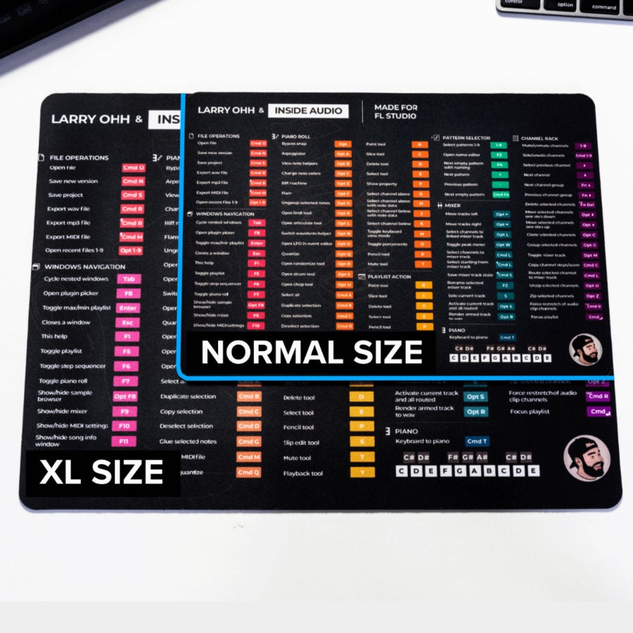 Shortcut Mousepad made for FL Studio | Etsy