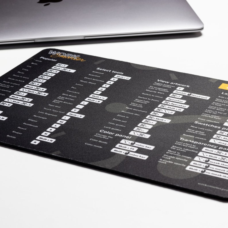 Adobe Illustrator Shortcut Mousepad | Etsy