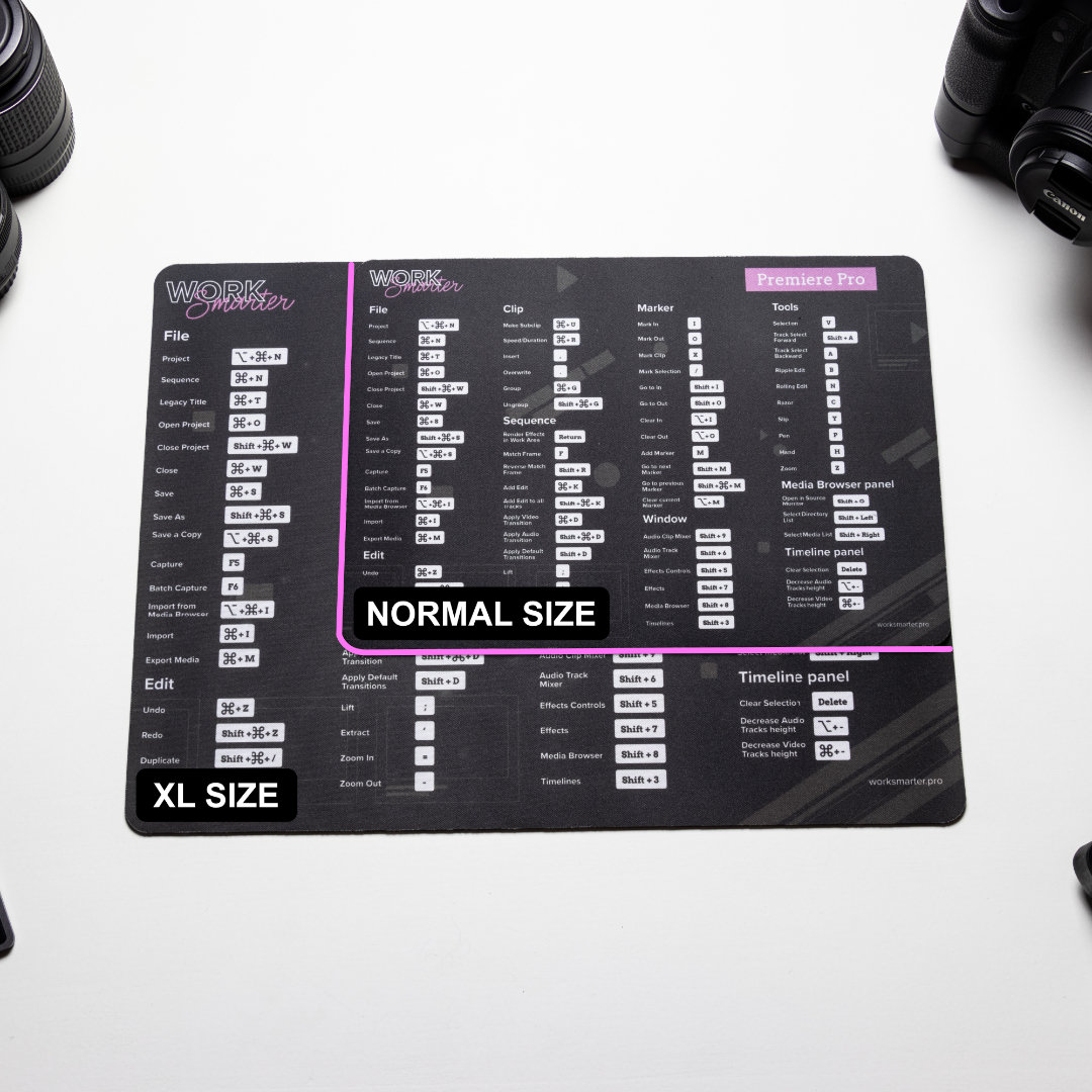 Adobe Premiere Pro Shortcut Mousepad - Etsy