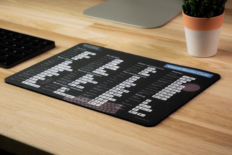 Visual Studio Code Shortcut Mousepad | Etsy