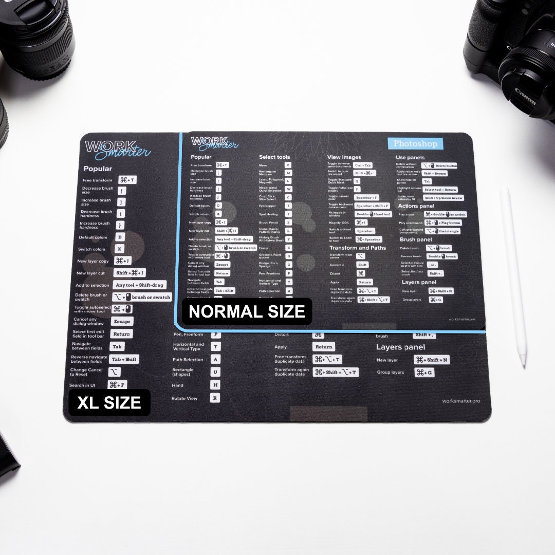 Adobe Photoshop Shortcut Mousepad - Etsy