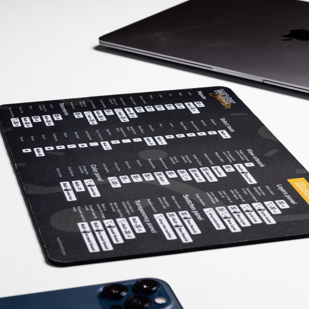 Adobe Illustrator Shortcut Mousepad - Etsy