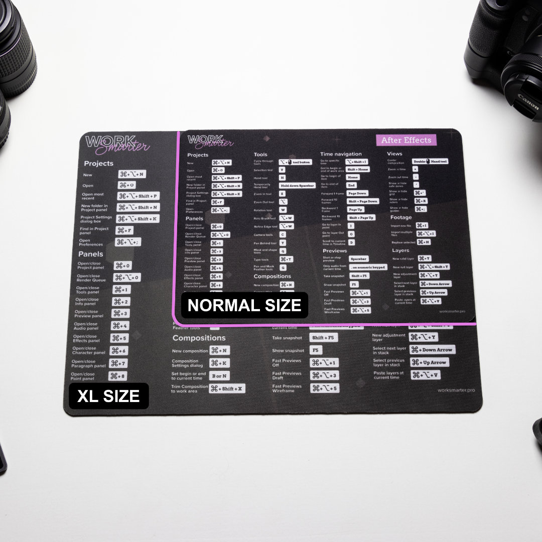 Adobe After Effects Shortcut Mousepad - Etsy UK