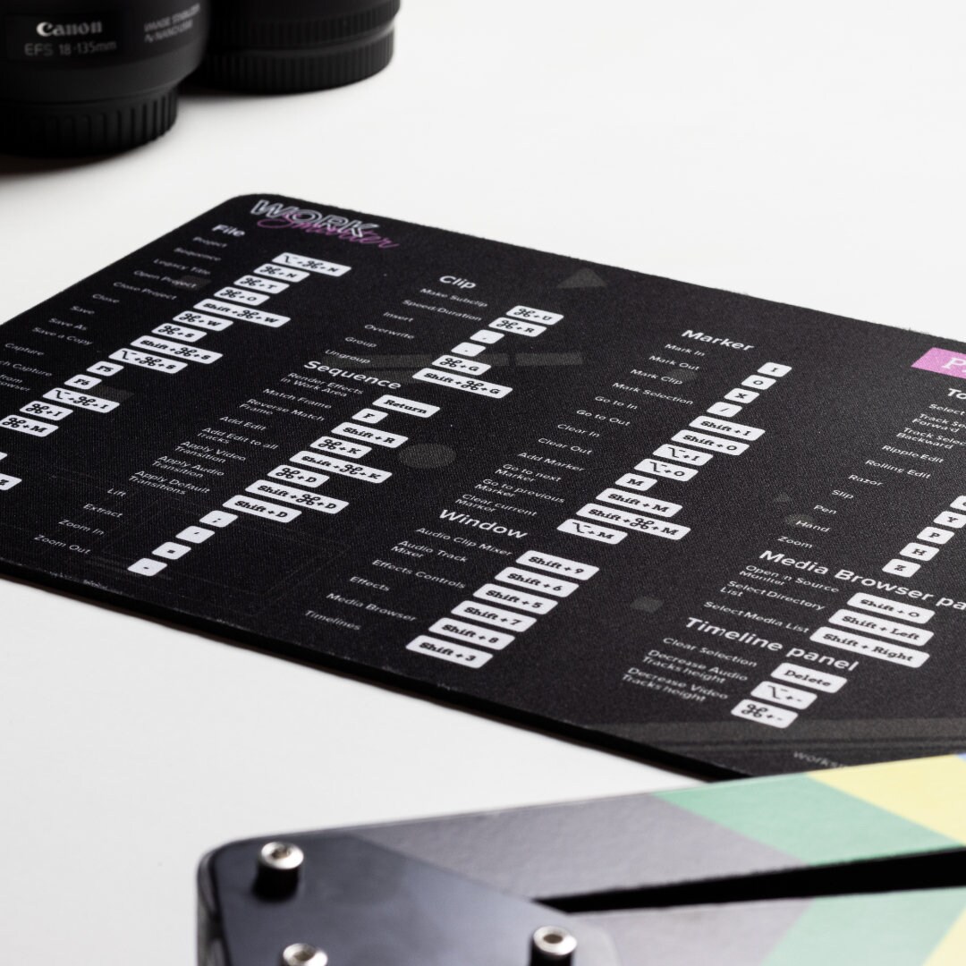 Adobe Premiere Pro Shortcut Mousepad - Etsy