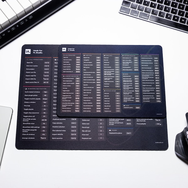 Fl Studio Shortcut Mousepad - Etsy