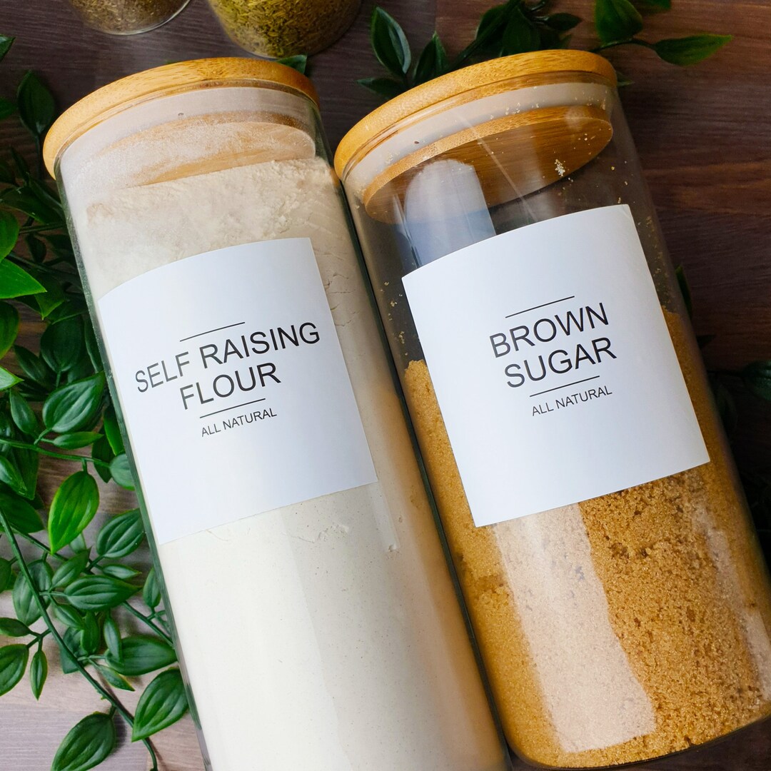 Modern Pantry Labels Organisation Labels White Pantry - Etsy Canada