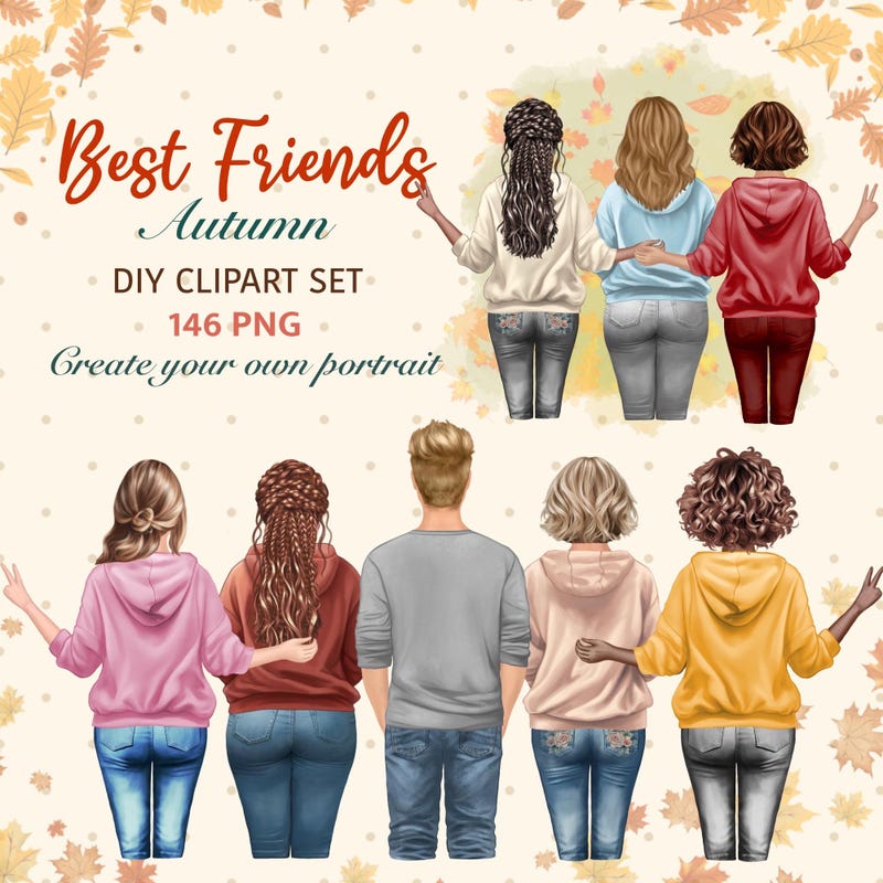 Back of People Friends - Etsy