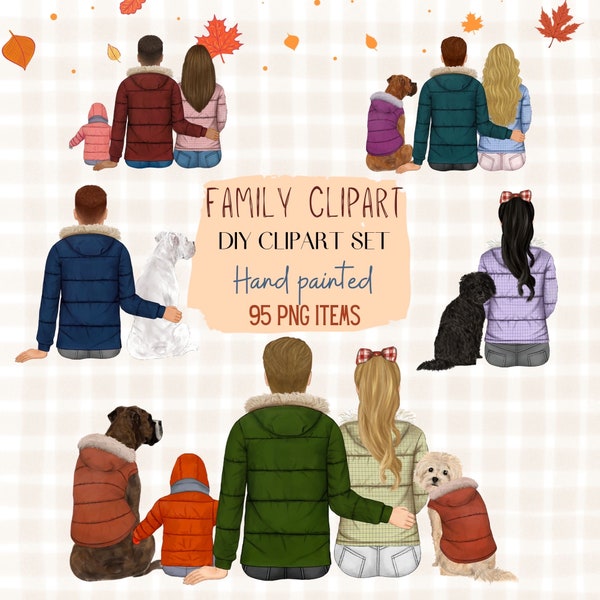 Watercolor Family Clipart - Etsy UK