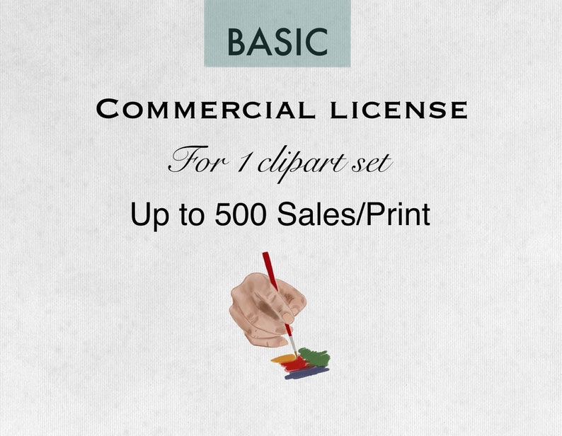 One 1 Basic Commercial Use License / Include With One Colorfulpt ...