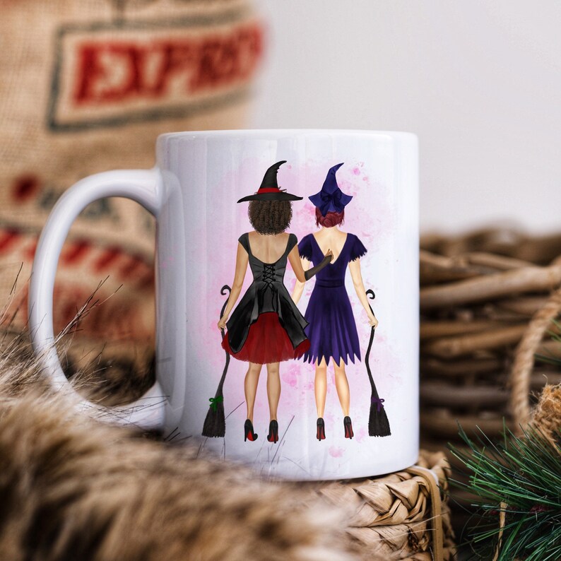 Watercolor Best Friends Clipart. Halloween Witches. Halloween DIY ...