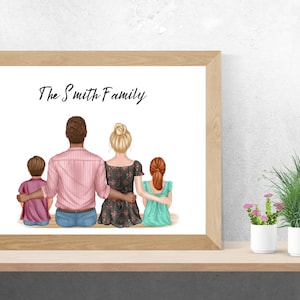 Customizable Family Clipart. Family Portrait Design. Portrait Creator ...