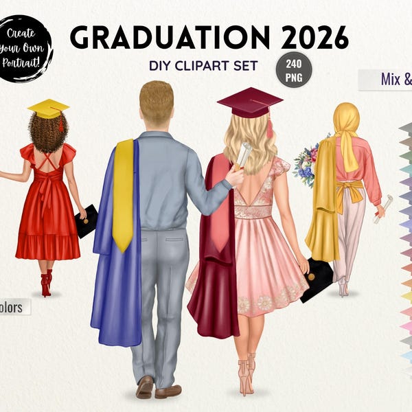 Boy Graduate Clipart - Etsy