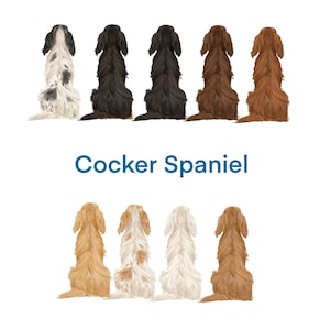 Small Dog Clipart. Dogs From Back View. Customizable Dog Graphics. Dog ...