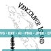 Vancouver Island With Lakes VECTOR FILE With Sitka Tree for Projects ...