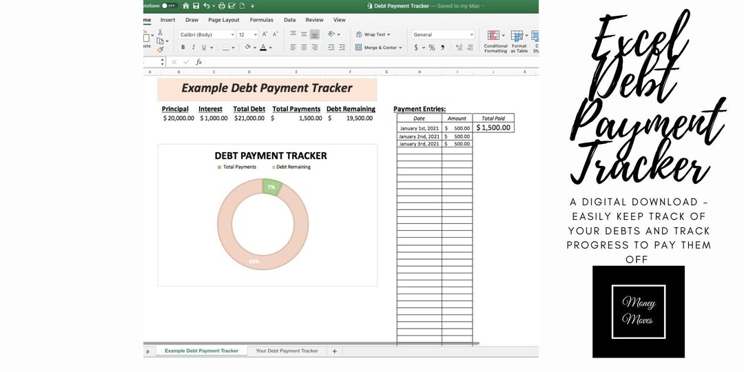 Student Loan Tracker | Excel Download | Simple Student Loan Tracker ...