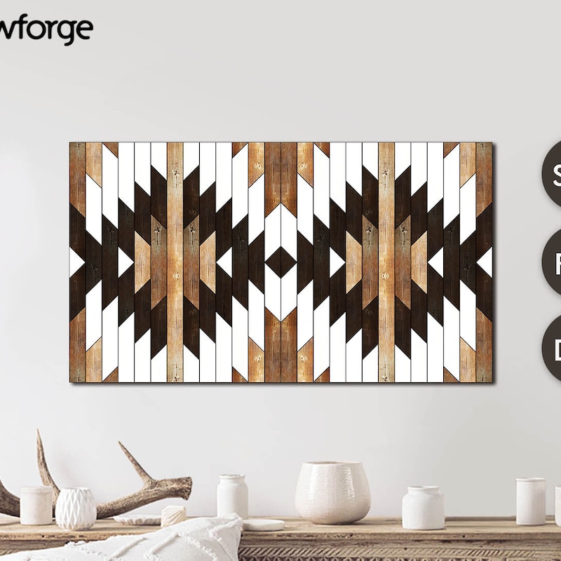 Wood Mosaic - Etsy